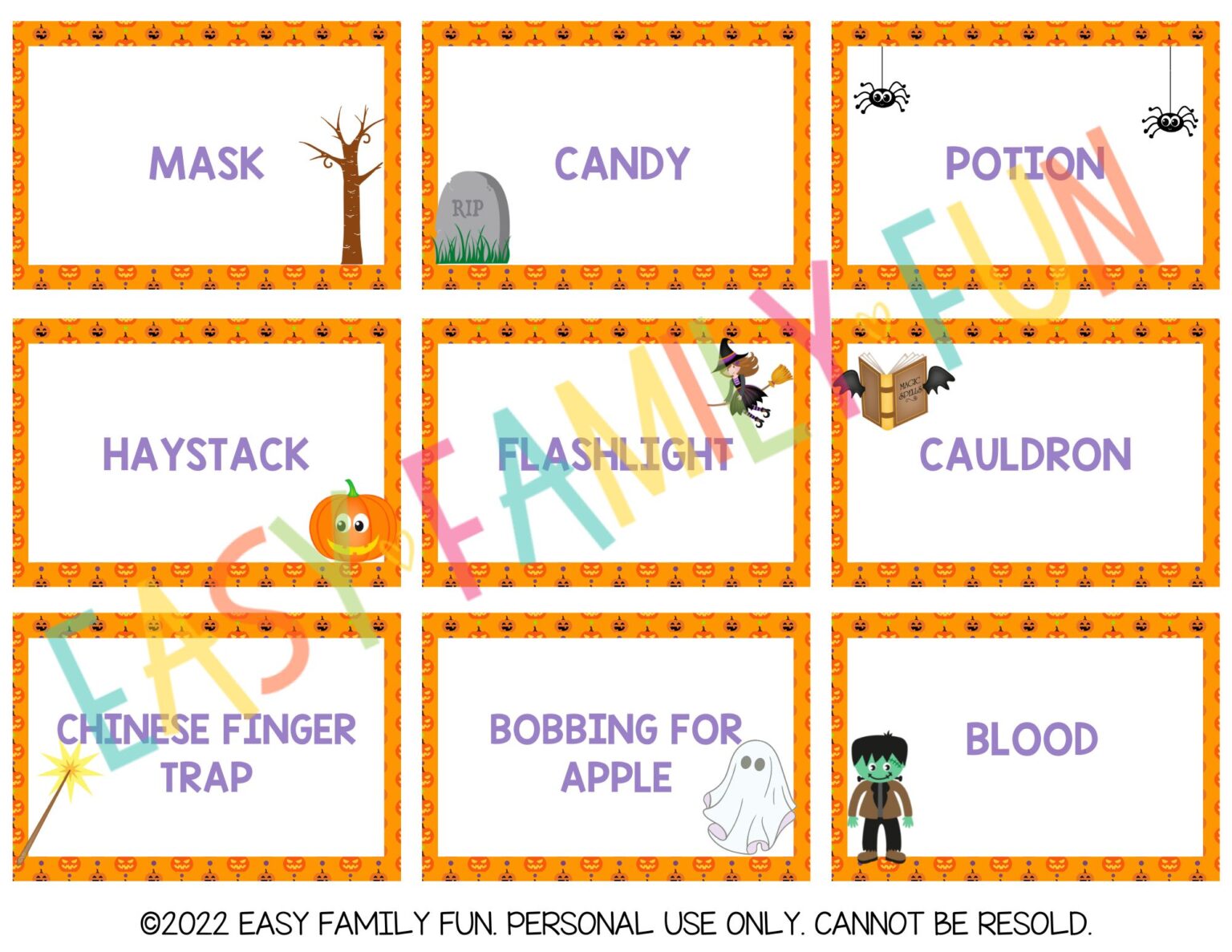 90 Best Halloween Charades + Printable Cards