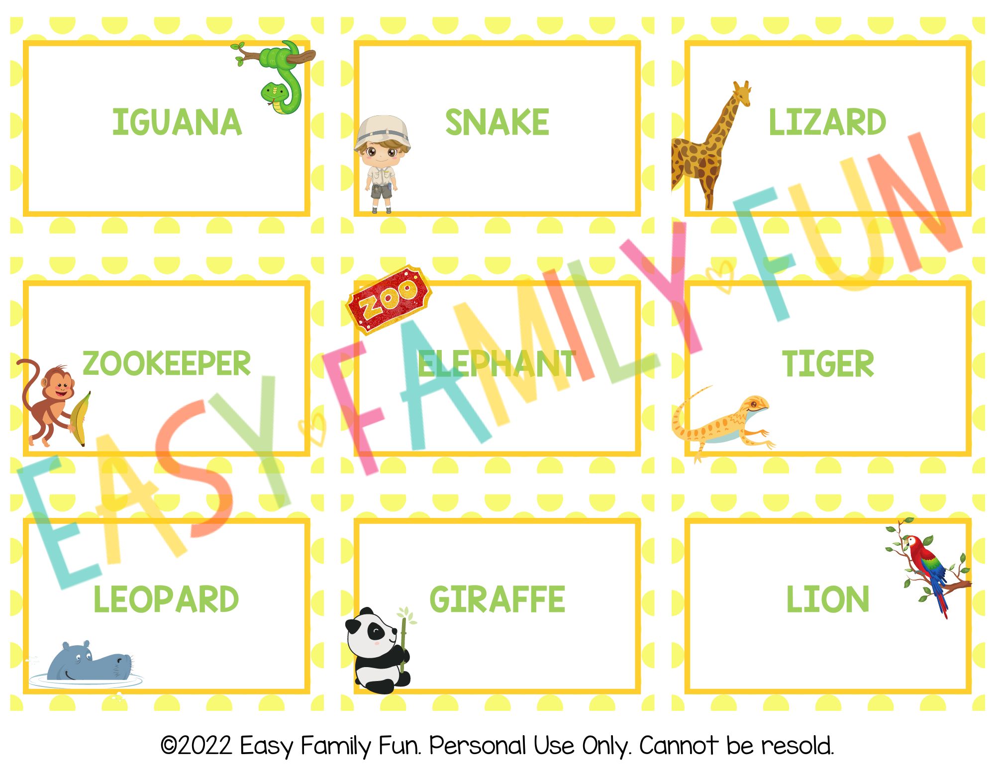 50+ Fun Zoo Charades for Kids and Adults