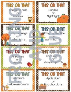 50+ Best Fall This or That Questions - Easy Family Fun- Games, Trivia ...