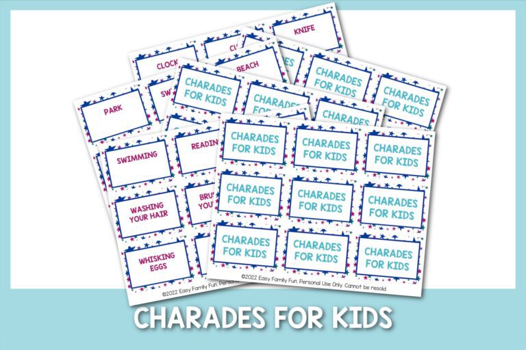 220 Charades For Kids - Easy Family Fun- Games, Trivia, and Jokes