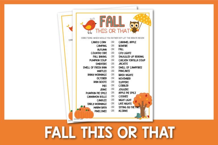 50+ Best Fall This or That Questions - Easy Family Fun- Print-and-Play ...
