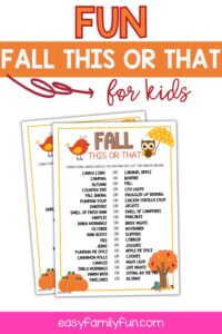 50+ Best Fall This or That Questions - Easy Family Fun- Games, Trivia ...