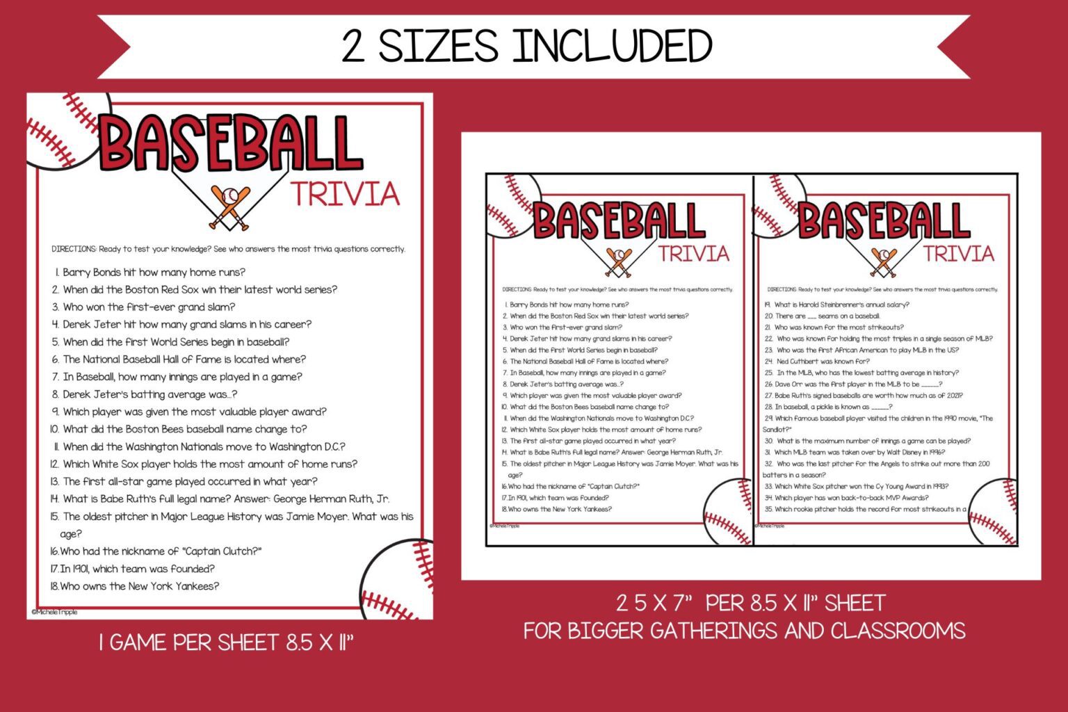 35 Baseball Trivia Questions