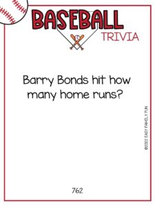 35 Baseball Trivia Questions