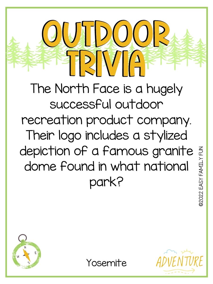 135 Best Outdoor Trivia Questions with Answers for Kids