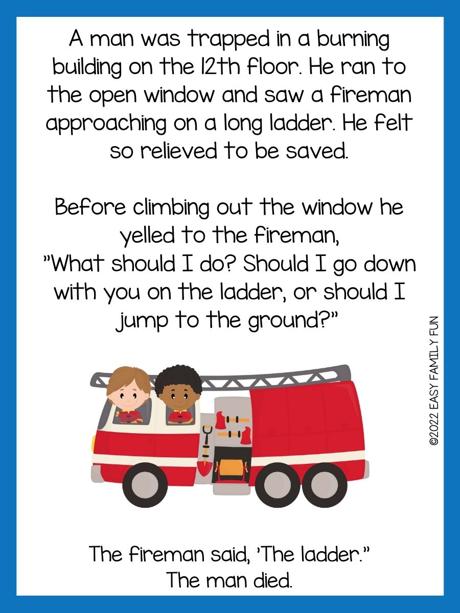 130+ Jokes About Firefighters - Easy Family Fun- Games, Trivia, and Jokes