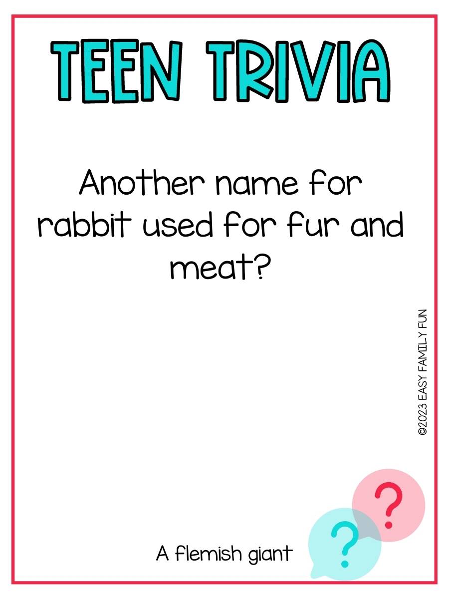 100 Fun and Challenging Teen Trivia Questions