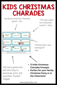 70+ Festive Kids Christmas Charades + Printable Cards - Easy Family Fun ...