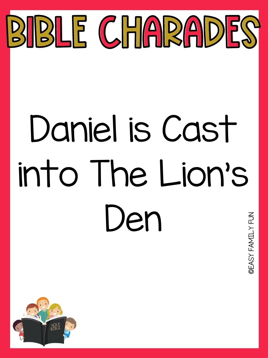 99+ Best Bible Charades Ideas With Printable Cards