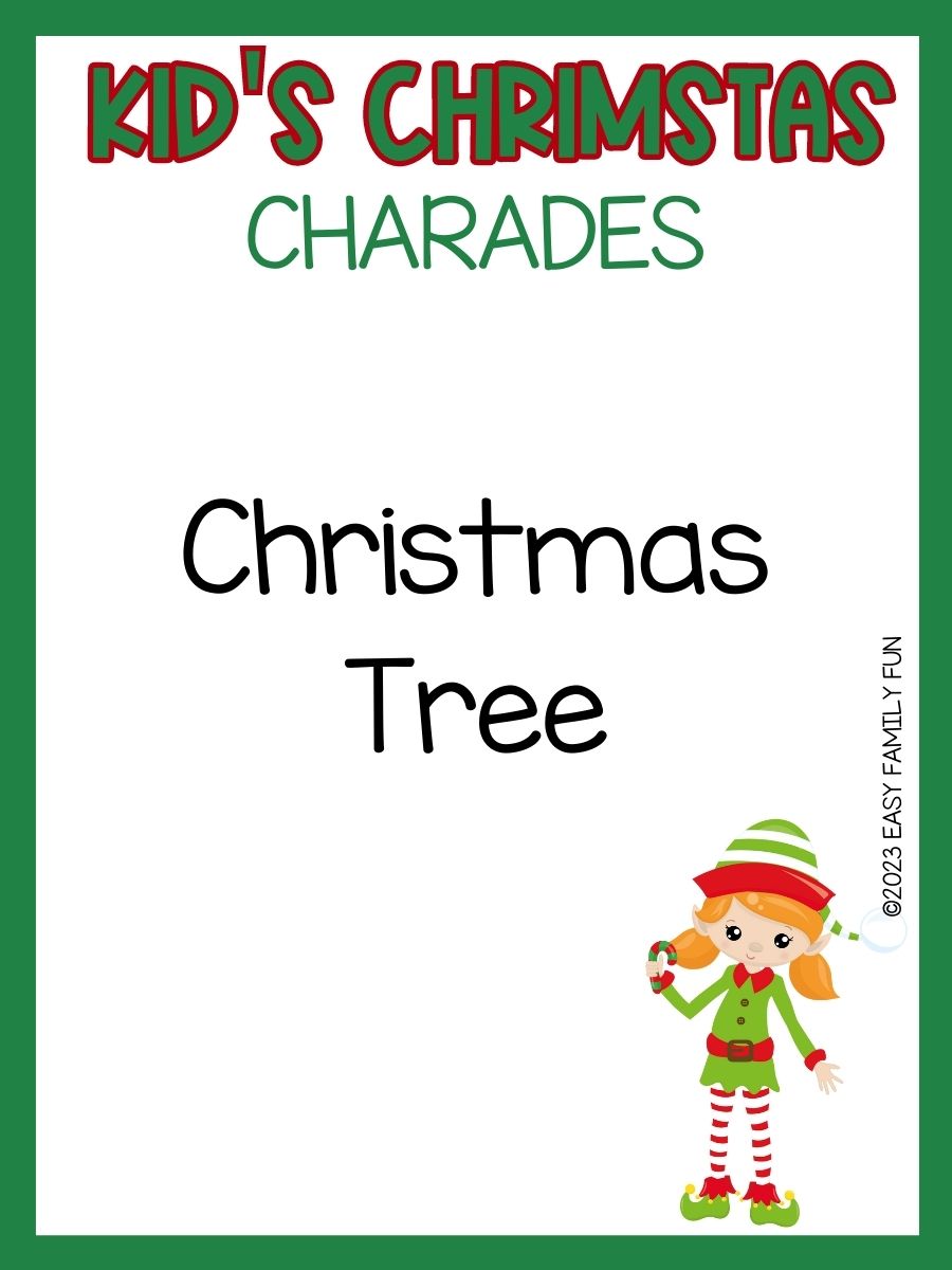 70+ Festive Kids Christmas Charades + Printable Cards - Easy Family Fun ...
