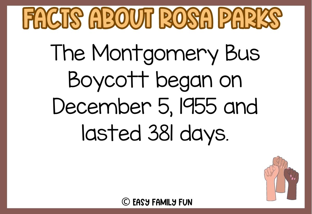 Facts about Rosa Parks