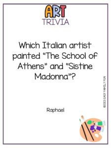 150 Amazing Art Trivia Question and Answers
