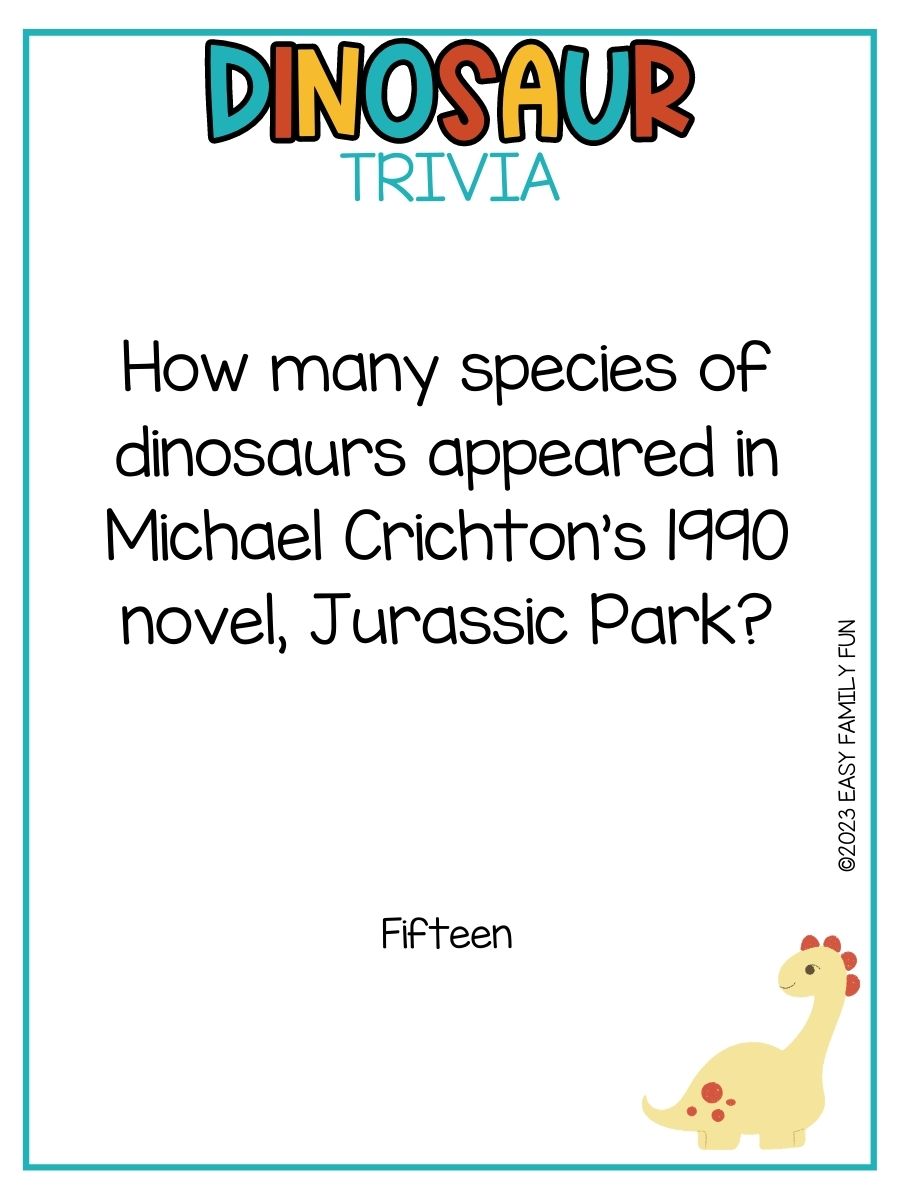 175 Fascinating Dinosaur Trivia Questions and Answers