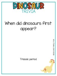 175 Fascinating Dinosaur Trivia Questions and Answers
