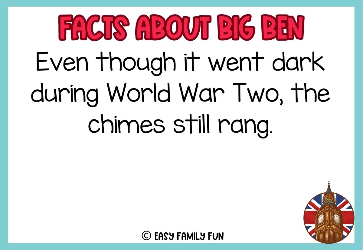 Facts about Big Ben