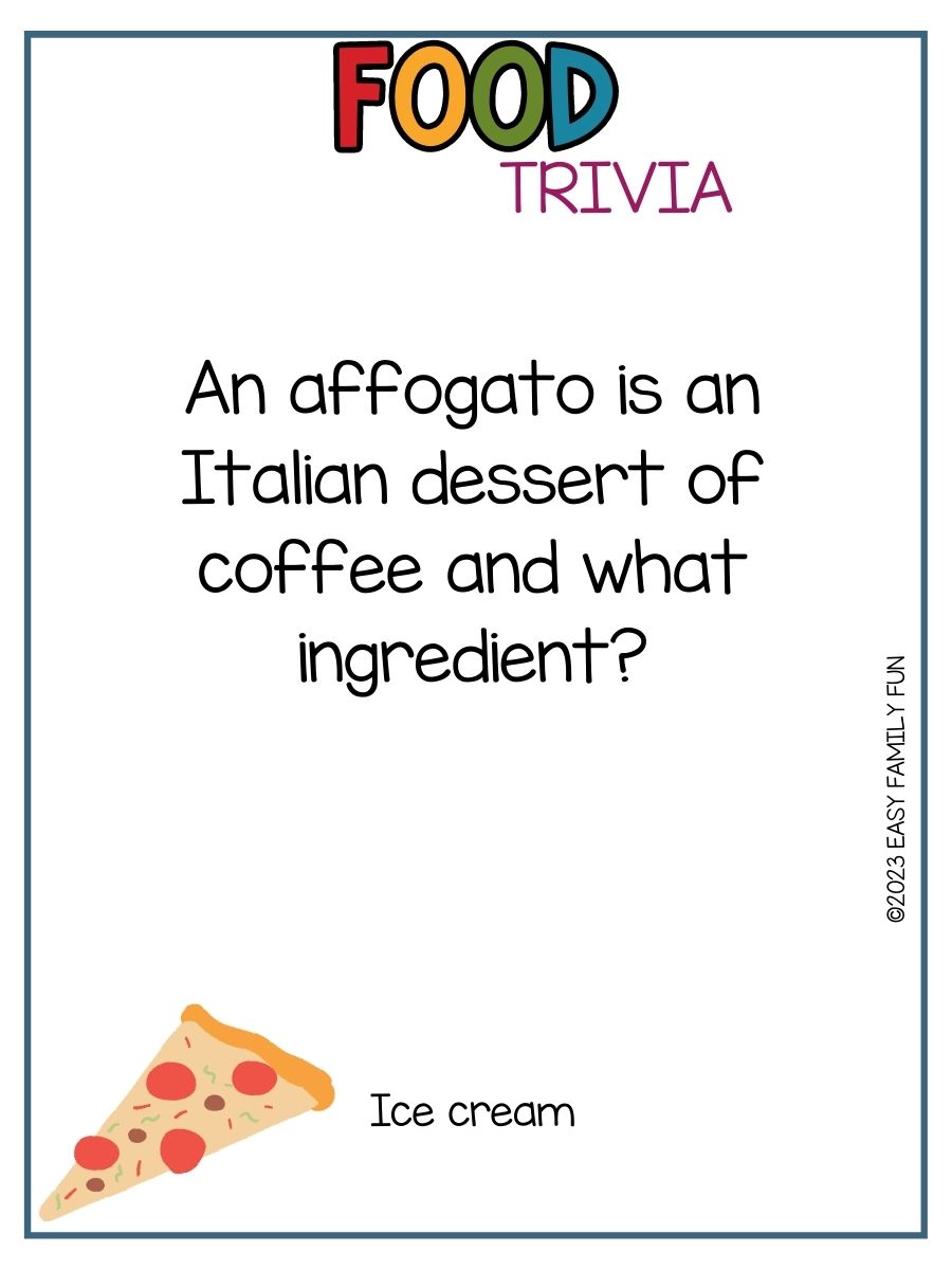 120 Tantalizing Food Trivia Questions and Answers