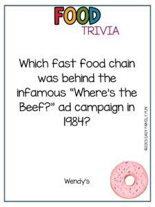 120 Tantalizing Food Trivia Questions and Answers