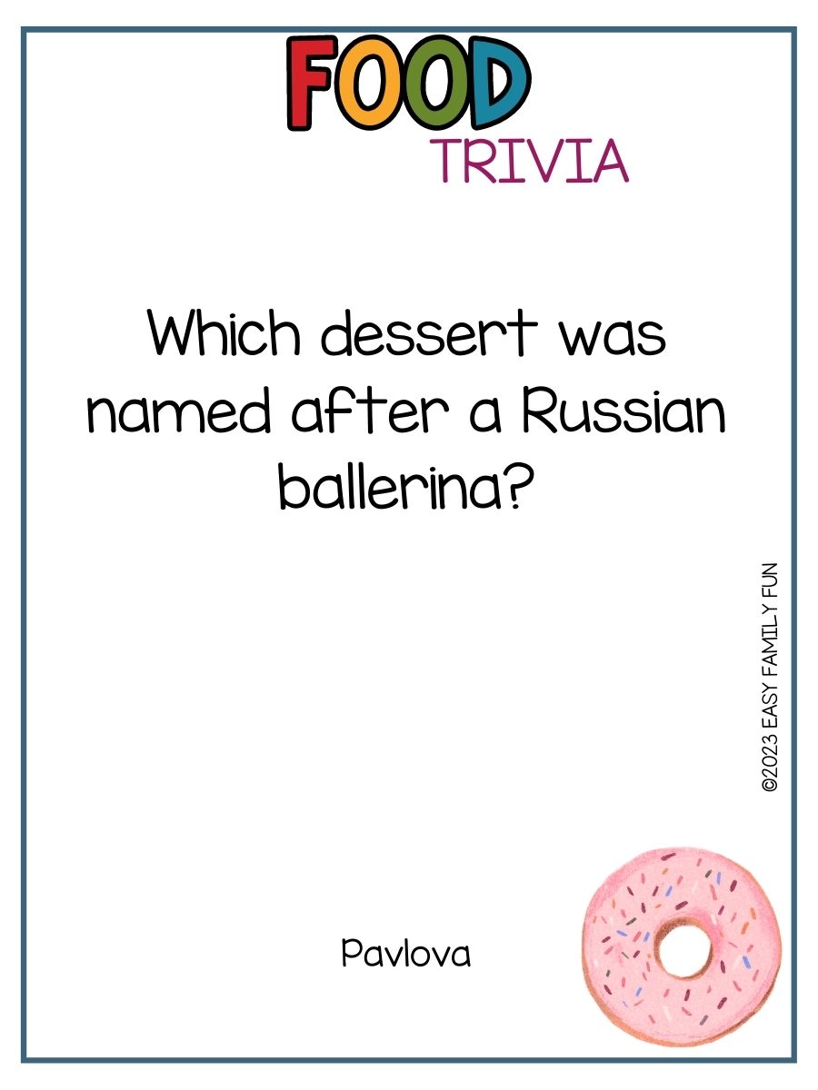 120 Tantalizing Food Trivia Questions and Answers