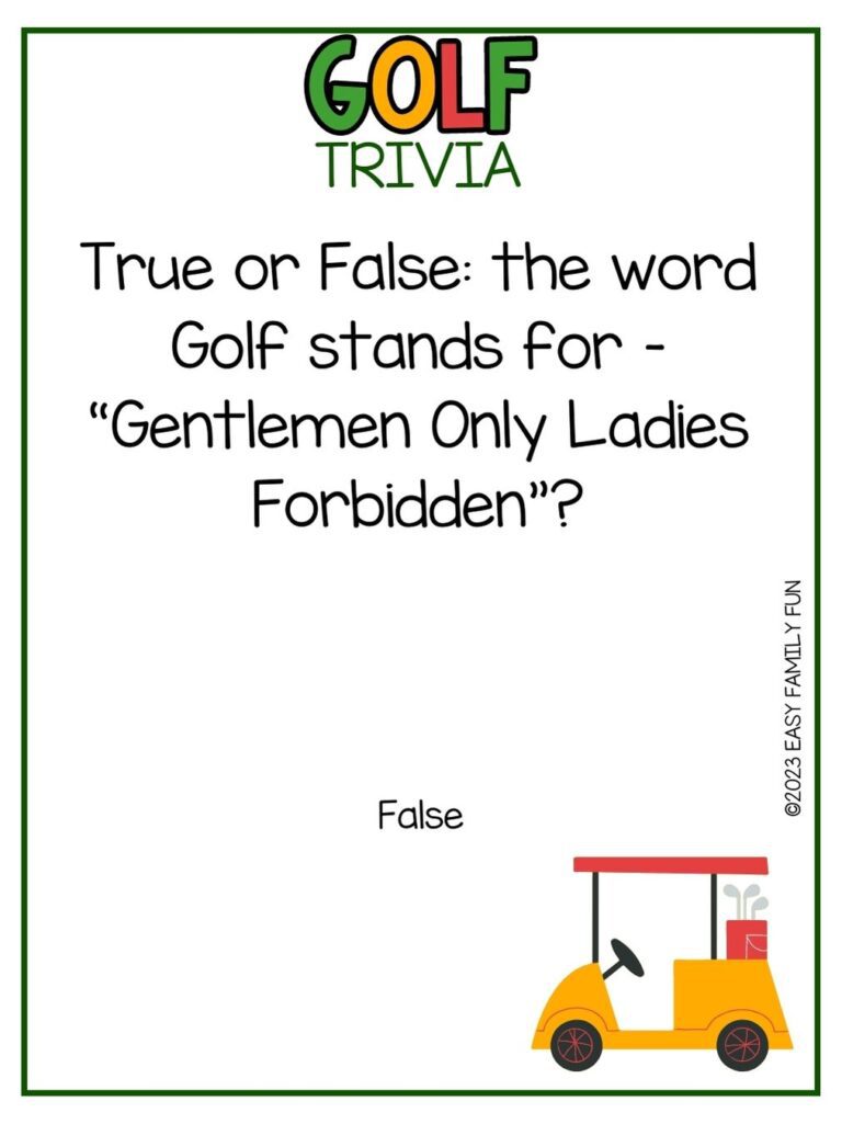100 Hole-in-One Golf Trivia Questions and Answers