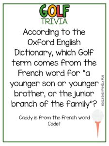100 Hole-in-One Golf Trivia Questions and Answers