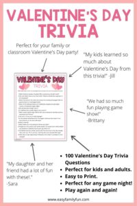 100 Fun Valentine's Day Trivia Questions