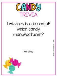 188 Super Sweet Candy Trivia Questions and Answers