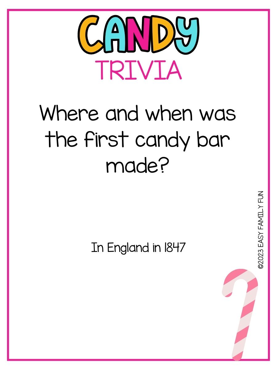 188 Super Sweet Candy Trivia Questions and Answers