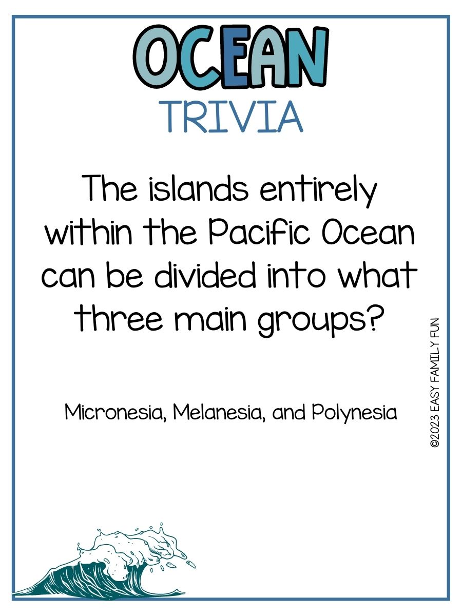 78 Fascinating Ocean Trivia Question and Answers