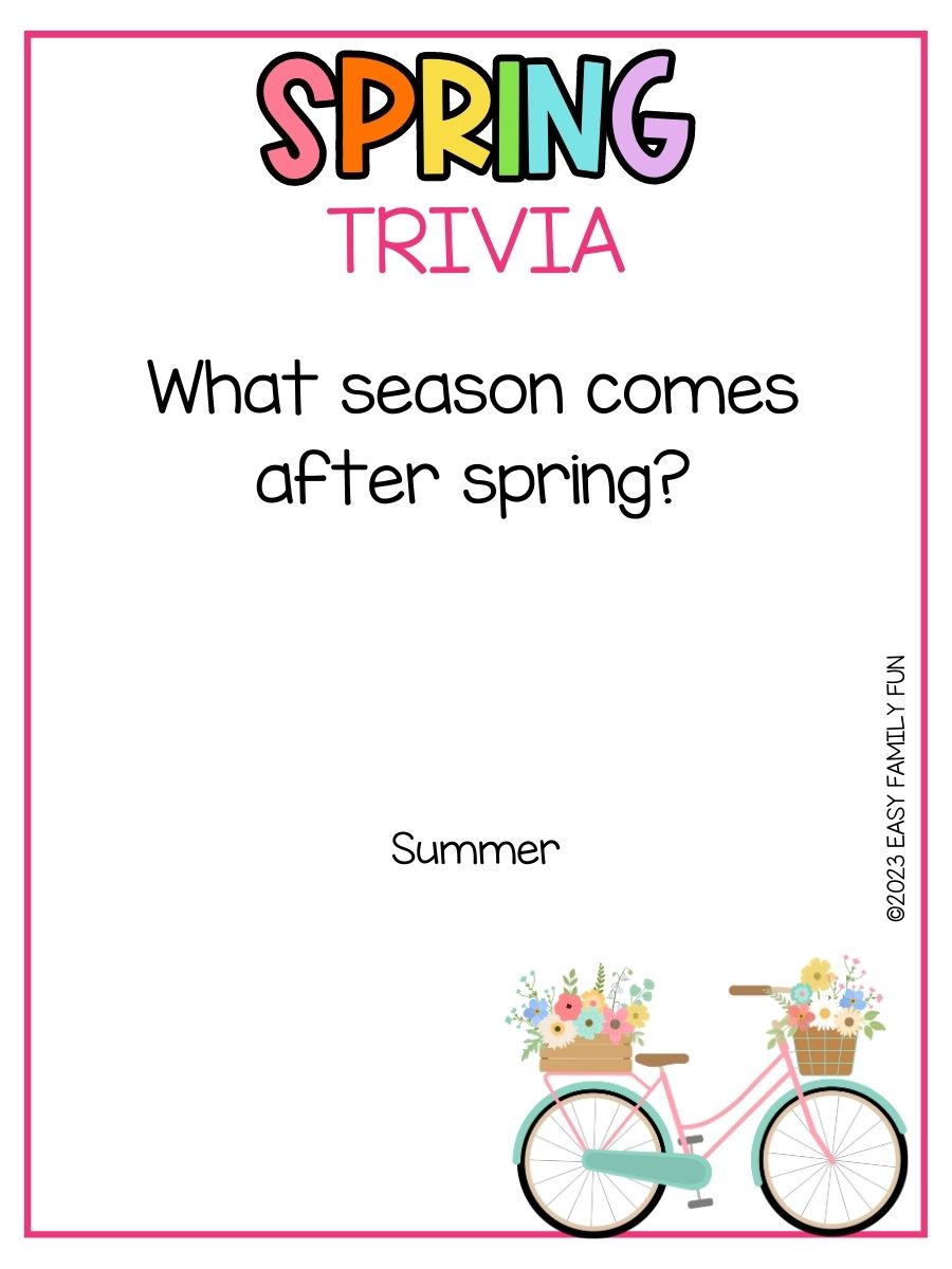 100 Beautiful Spring Trivia Questions and Answers