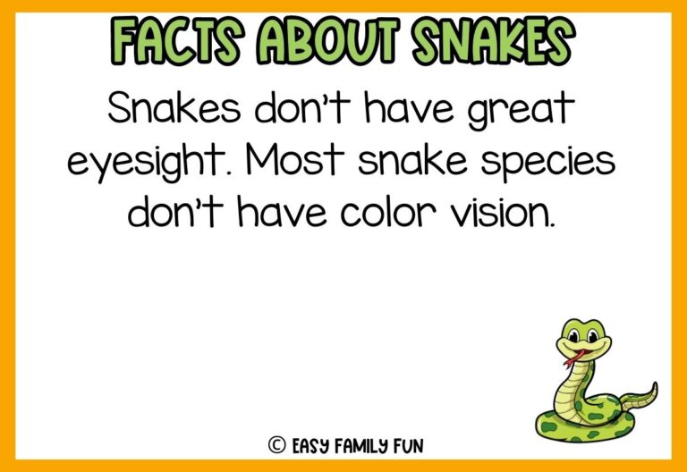 56 Interesting Facts About Snakes [Free Fact Cards]