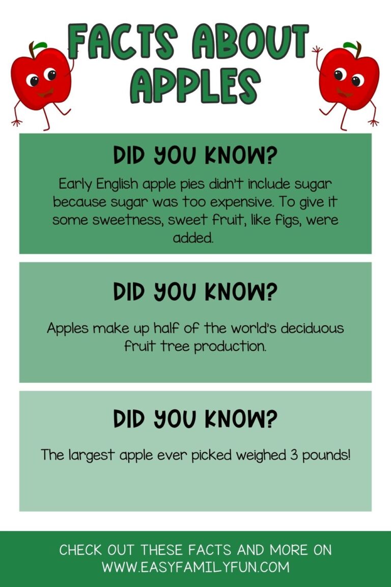 50 Interesting Facts About Apples [Free Fact Cards]