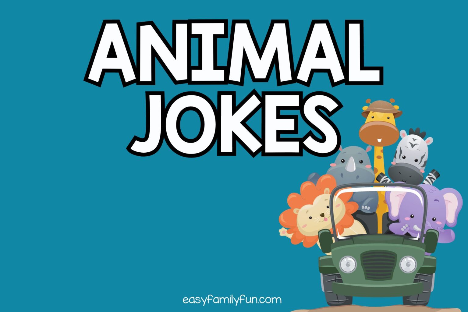 Animal Jokes - Easy Family Fun- Games, Trivia, and Jokes