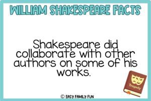 75 Facts About William Shakespeare [Plus Free Fact Cards] - Easy Family ...