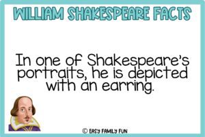 75 Facts About William Shakespeare [Plus Free Fact Cards] - Easy Family ...