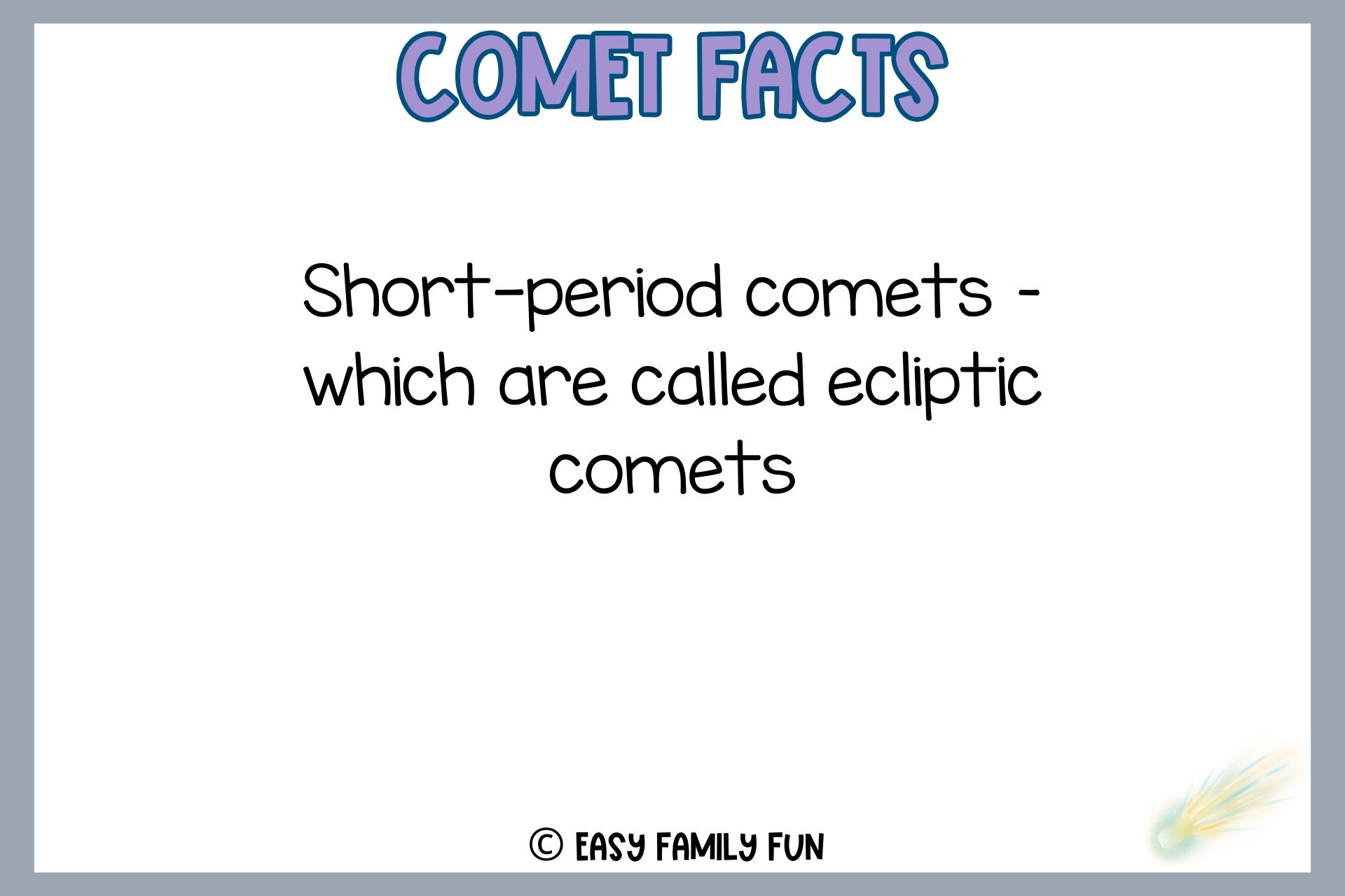 65 Best Facts About Comets [Free Fact Cards]
