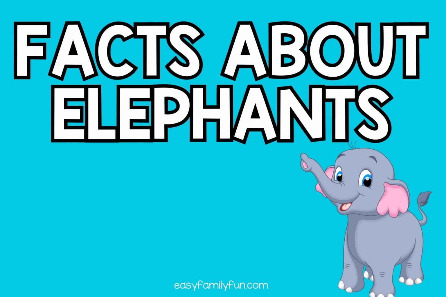 74 Cool Facts About Elephants [Free Fact Cards]