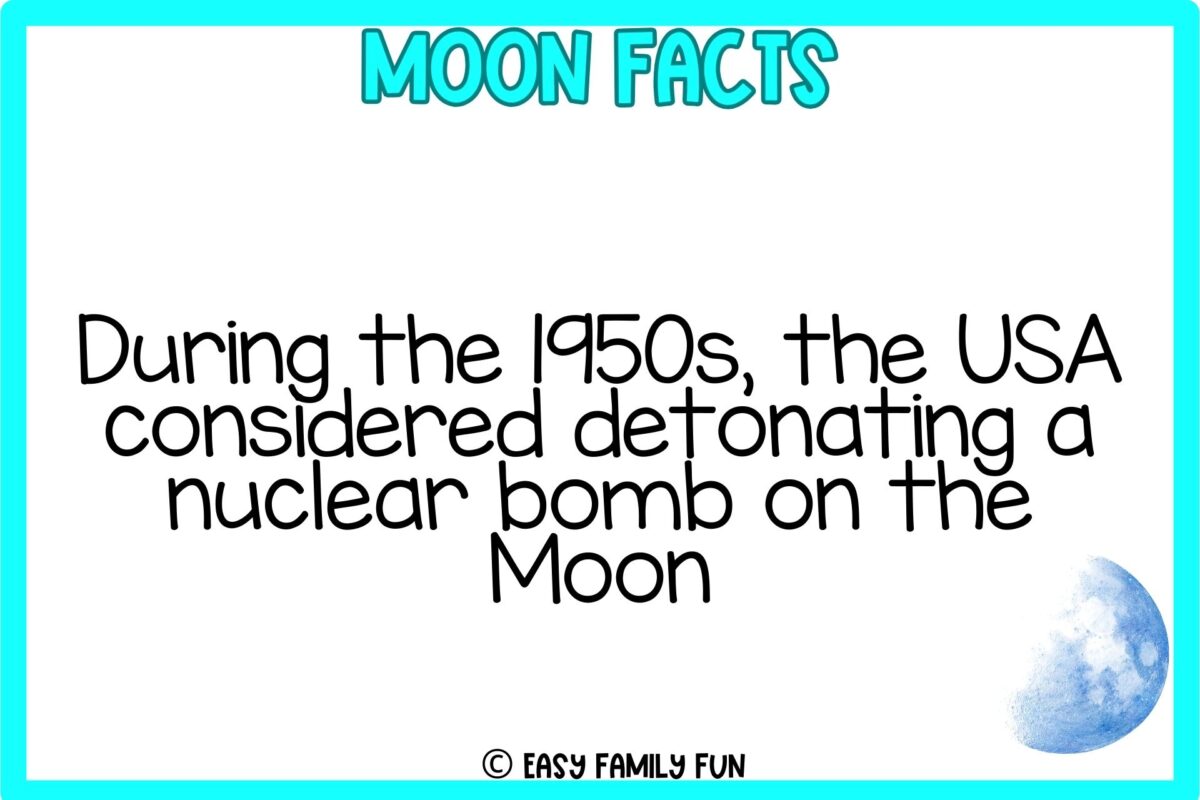 Facts About The Moon - Easy Family Fun- Print-and-Play Family Fun Hub