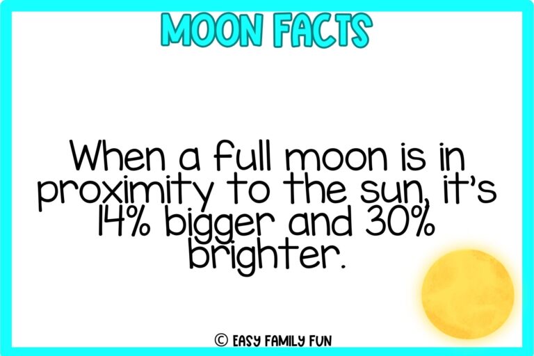 Facts About The Moon - Easy Family Fun- Print-and-Play Family Fun Hub