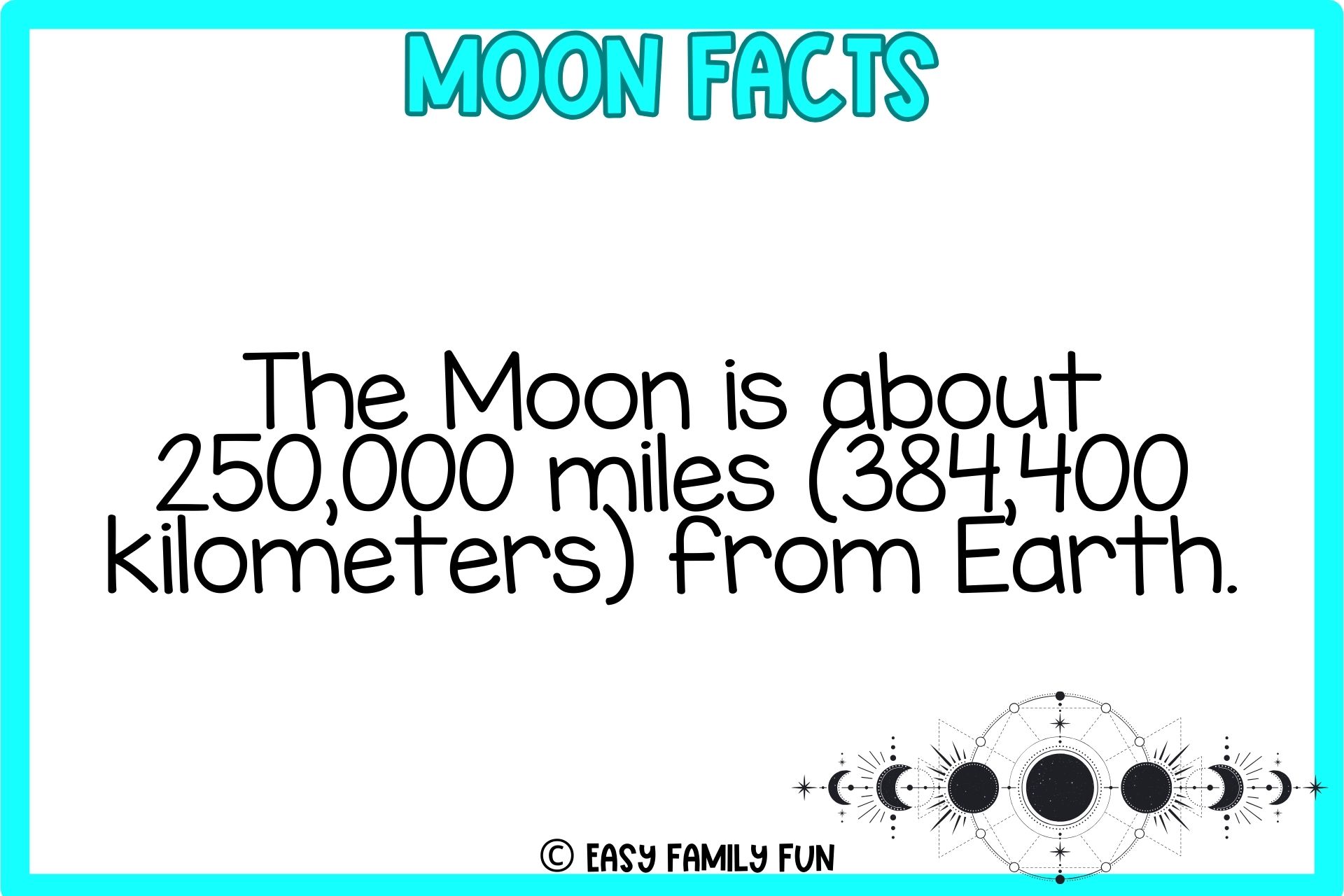 Facts About The Moon - Easy Family Fun- Games, Trivia, and Jokes
