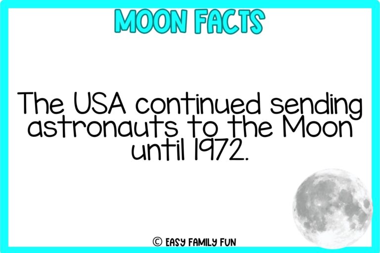 Facts About The Moon - Easy Family Fun- Print-and-Play Family Fun Hub