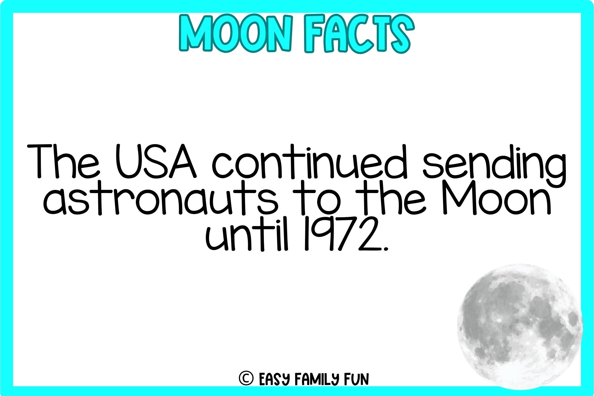 Facts About The Moon - Easy Family Fun- Print-and-Play Family Fun Hub