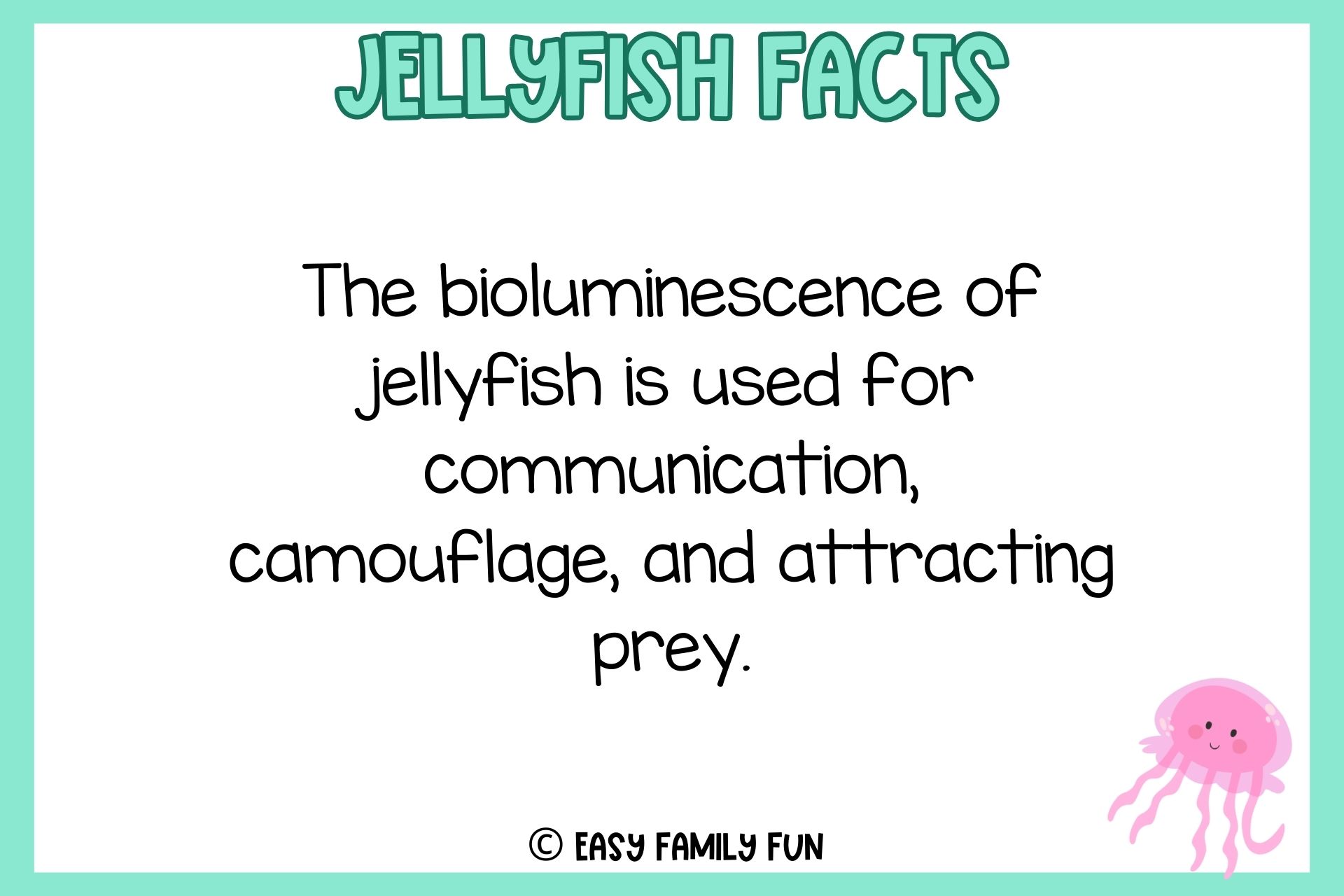 Dive Into These Facts About Jellyfish [Free Fact Cards] - Easy Family ...