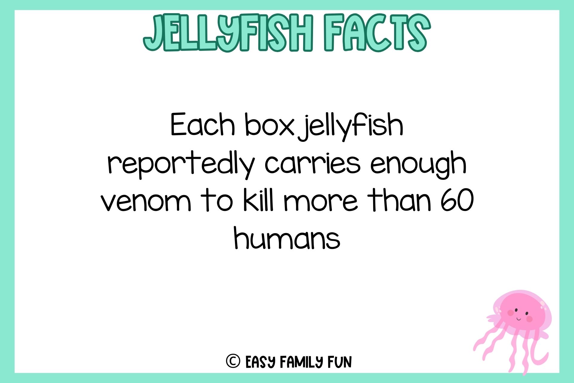 Dive Into These Facts About Jellyfish [Free Fact Cards] - Easy Family ...