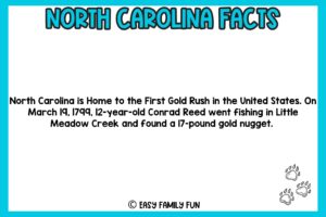 Over 100 Fun Facts about North Carolina [Free Fact Cards] - Easy Family ...