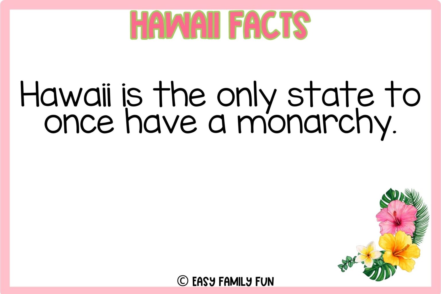 Amazing Facts About Hawaii [Free Fact Cards] - Easy Family Fun- Print ...