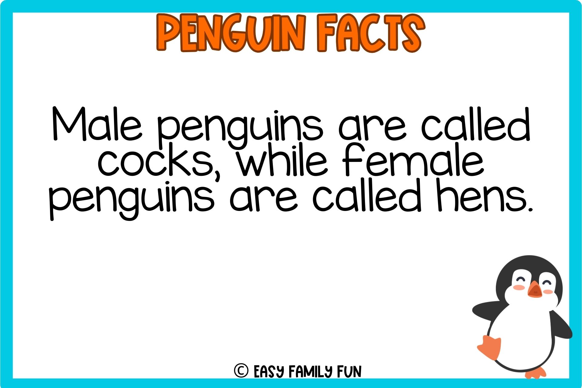 Penguin Facts You Will Love - Easy Family Fun- Games, Trivia, and Jokes