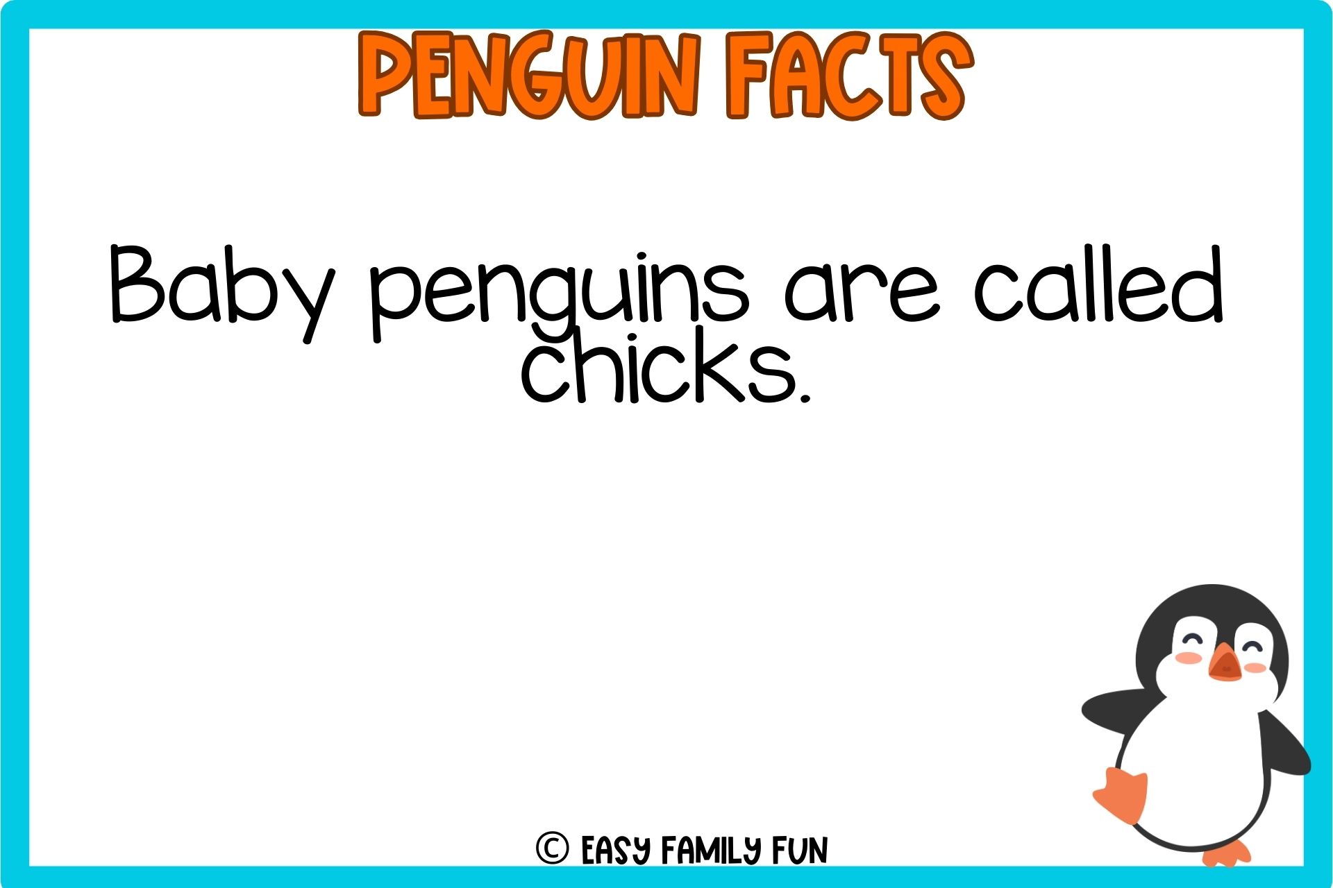 Penguin Facts You Will Love - Easy Family Fun- Print-and-Play Family ...