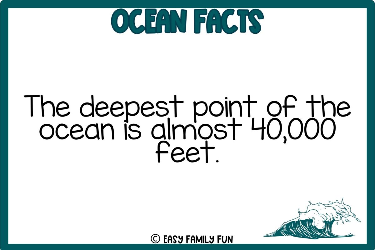Facts About The Ocean - Easy Family Fun- Games, Trivia, and Jokes