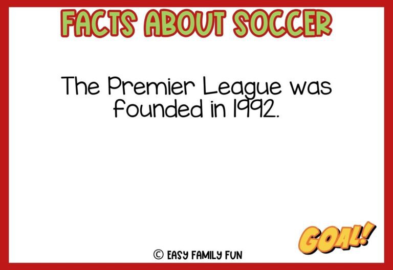 Facts About Soccer - Easy Family Fun- Games, Trivia, and Jokes