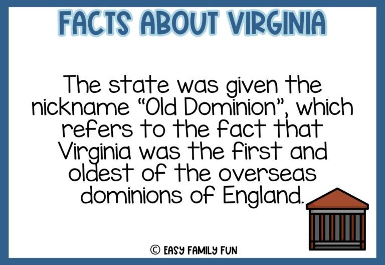 Virginia Facts - Easy Family Fun- Games, Trivia, and Jokes